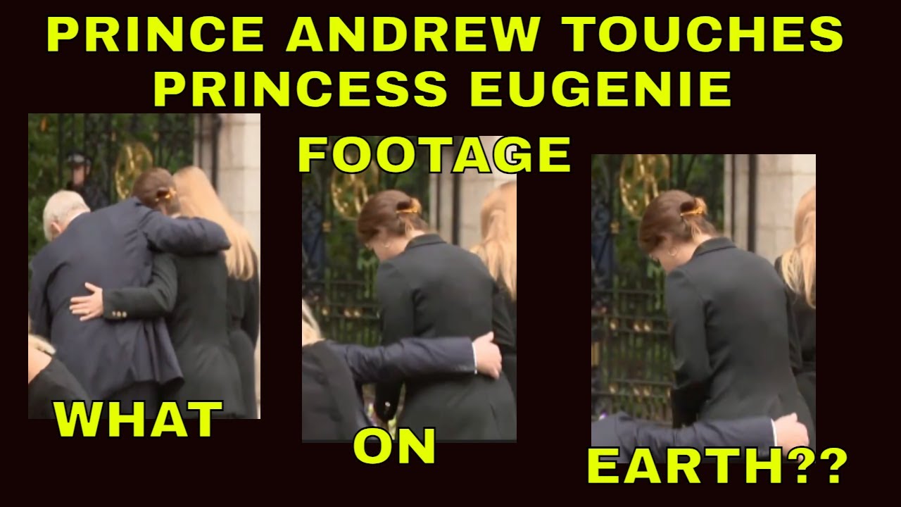 PRINCE ANDREW touches PRINCESS EUGENIE on the butt FOOTAGE | Andrew ...