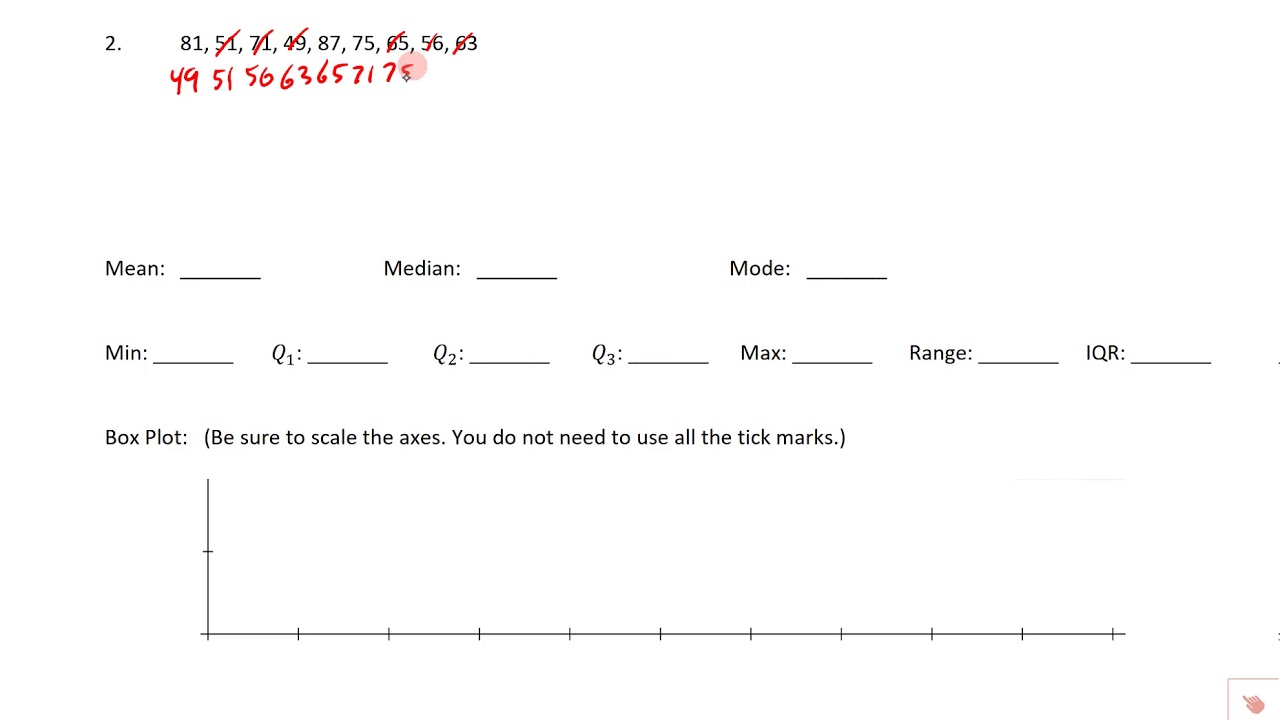 PRACTICE TEST- Unit 13: One Variable Data and Statistics - YouTube