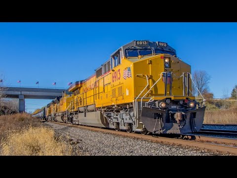 CSX B791-08 with UP 6913, 8630 and 7290 leading in Clyde Savannah NY 11-9-24 - YouTube