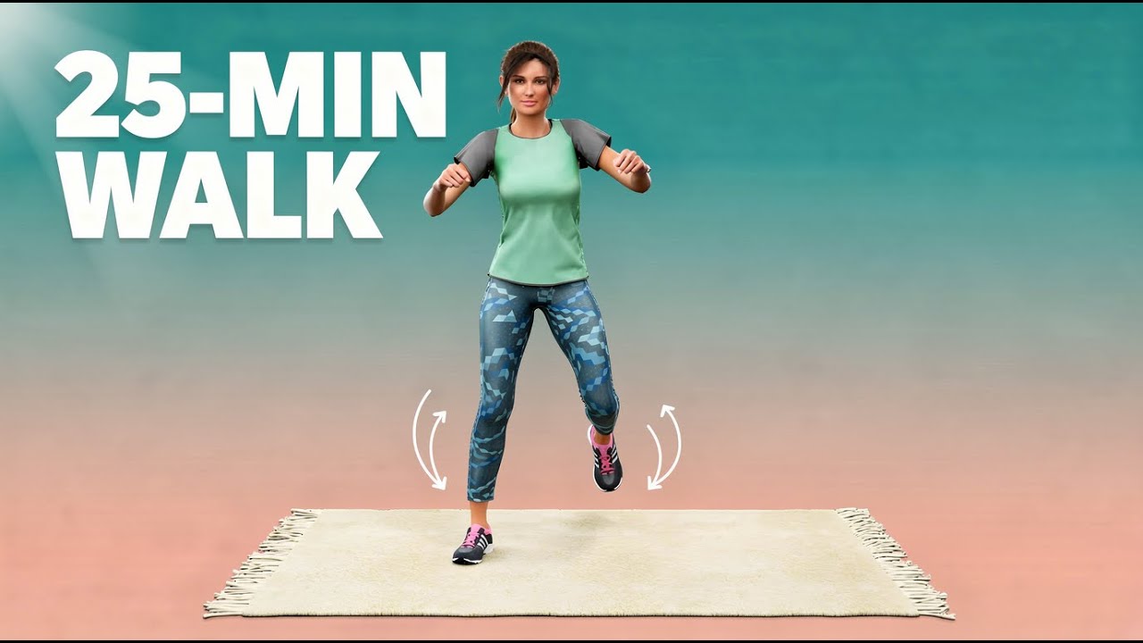 25-Min Walk: Boost Circulation, Healthy Legs & Heart - YouTube