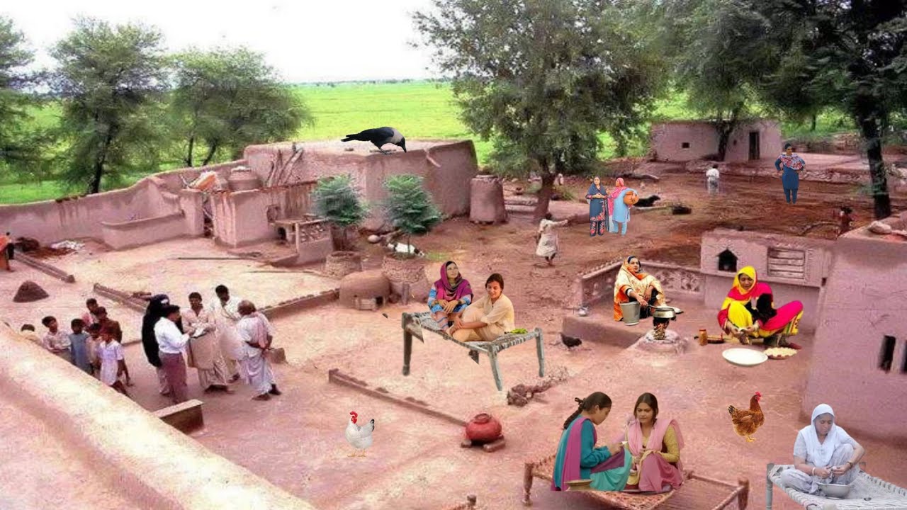 Pakistan ka Khobsurat Gao.Beautiful Mud House.Village Life Style.Mud ...