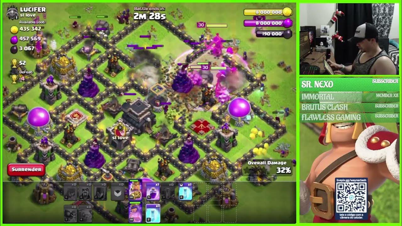 CV9 VALENDO 52 TROFÉUS!! PUSH CV9 PRA LIGA LENDÁRIA!! CLASH OF CLANS - YouTube