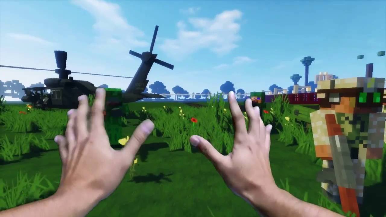 Realistic Minecraft HULK #2 - ANGRY STEVE HULK SMASH ARMY! - YouTube