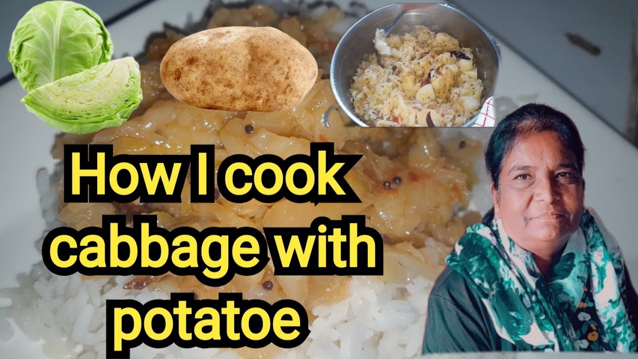 How I cook cabbage with potatoe for lunch for a Saturday.A quick and ...