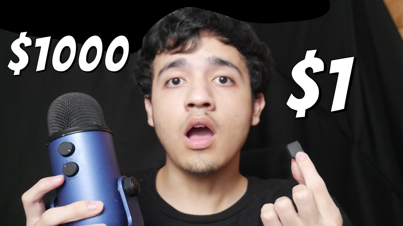 $1 Microphone vs $1000 Microphone ASMR - YouTube