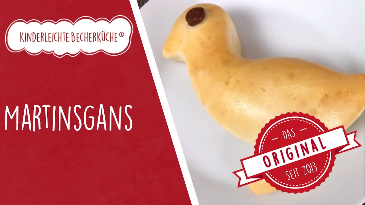 Martinsgans aus Hefeteig - Martinsgans backen mit der Kinderleichten ...