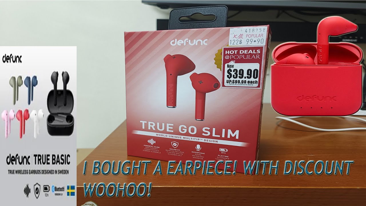DEFUNC TRUE GO SLIM small review! - YouTube