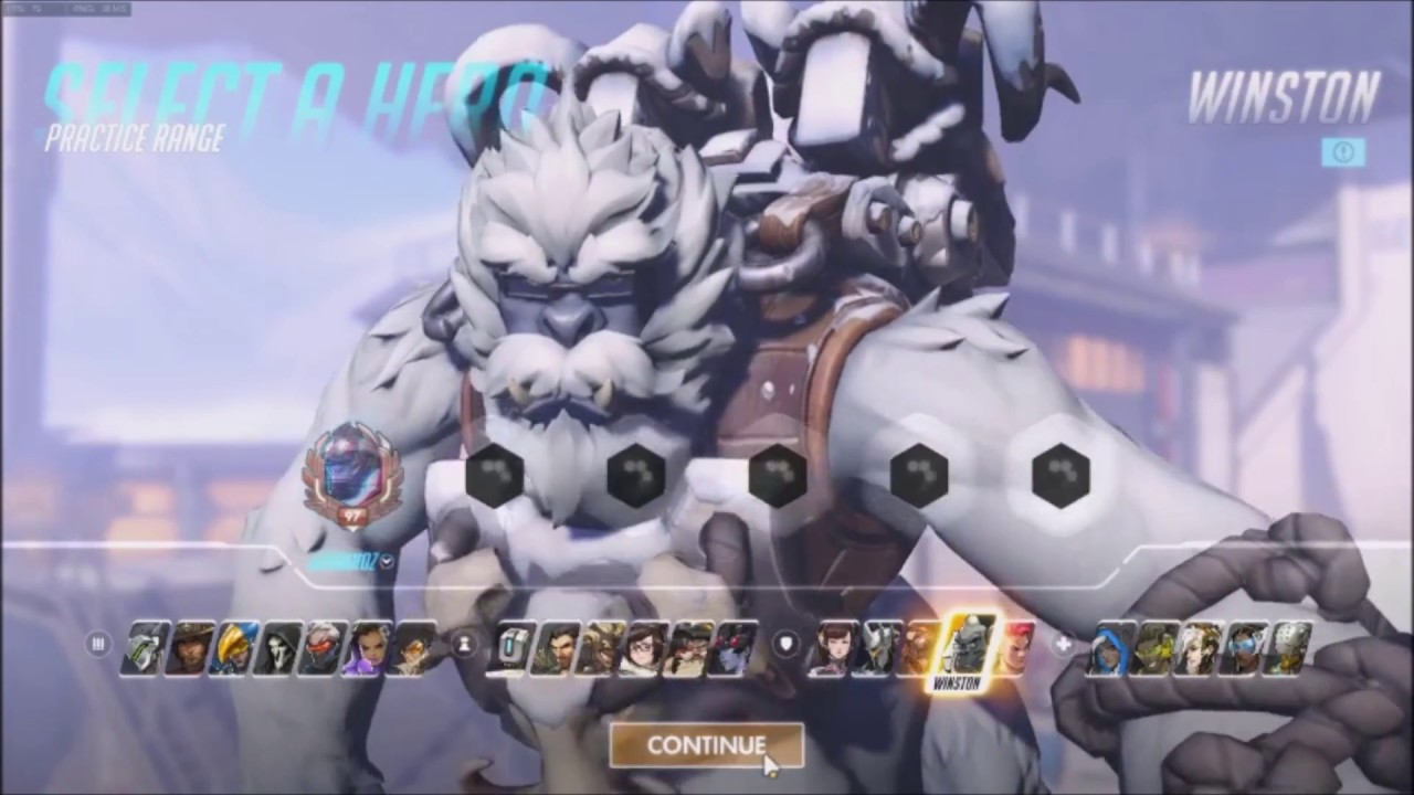 [Overwatch] Winston - Yeti [In-Game Skin Showcase] 윈스턴 - YouTube