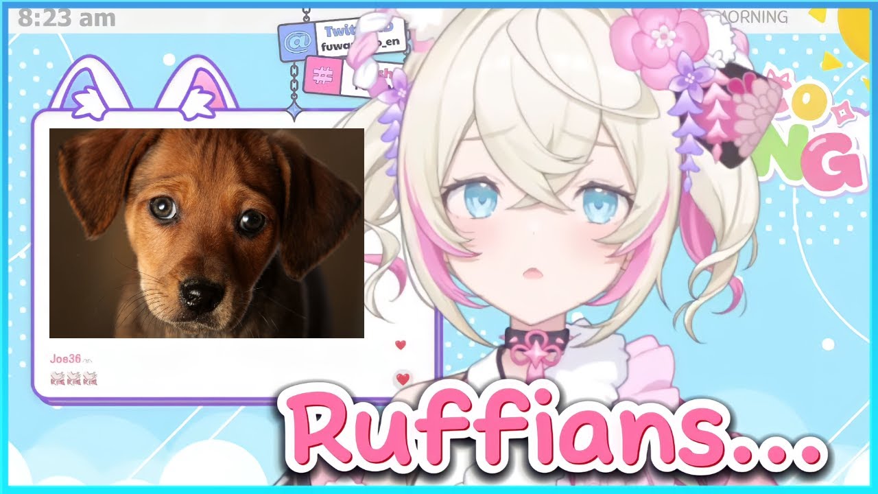 Mococo using her sad puppy eyes on the Ruffians [FuwaMoco/HoloEn ...