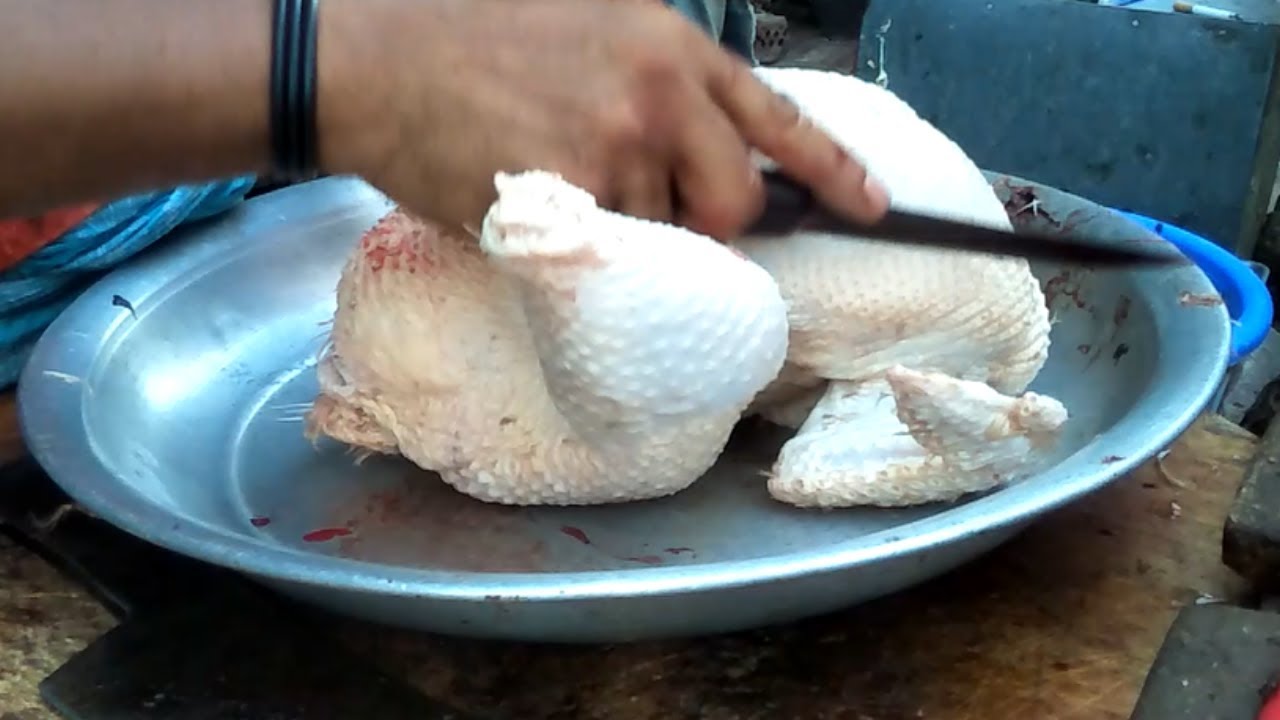 Big broiler chicken cutting || Amazing chicken cutting skills ...