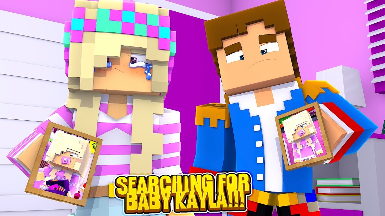 Minecraft LITTLE LEAH & DONNY SEARCH FOR MISSING BABY KAYLA!!! - YouTube