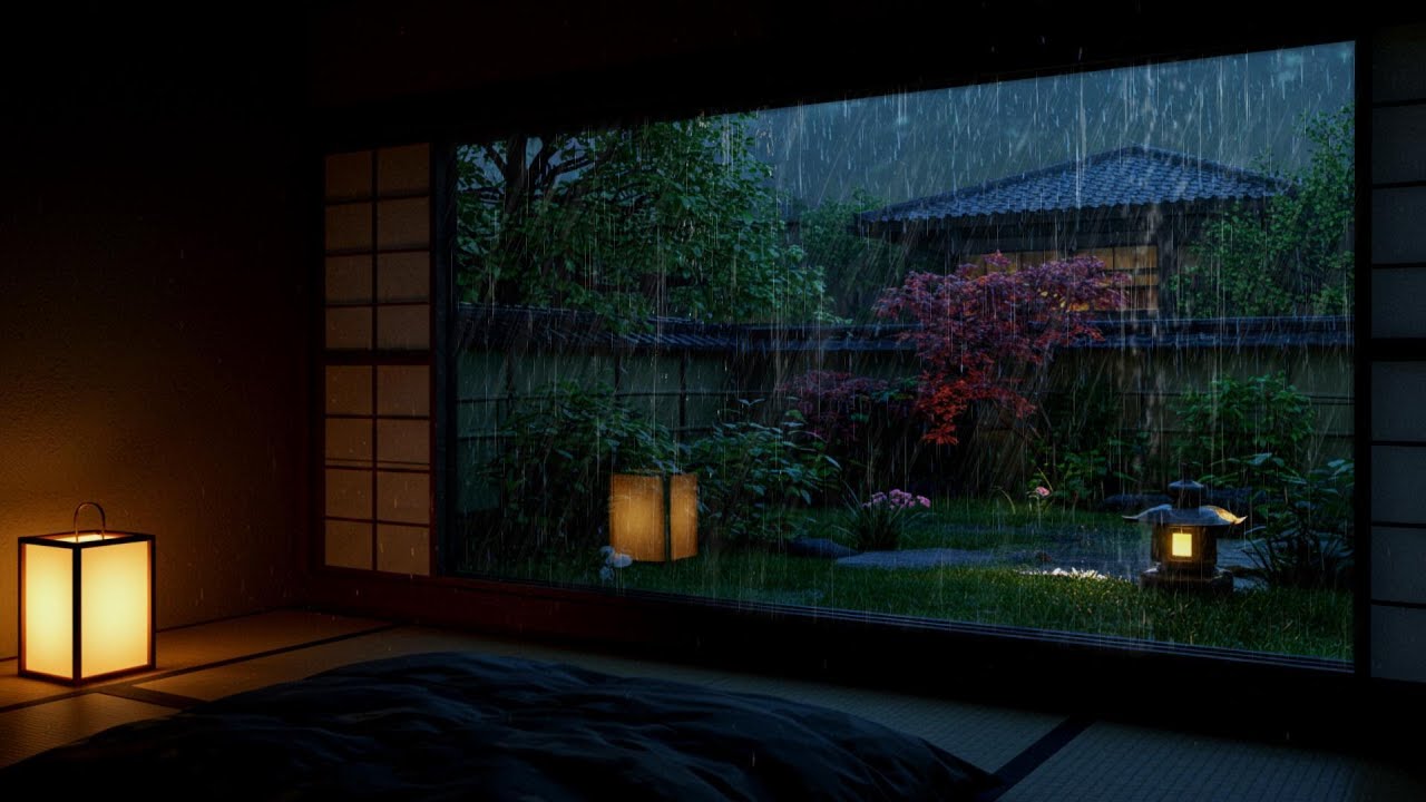 Sleep Soundly to Rainfall at Night | Thunderstorm for Deep Sleep ...