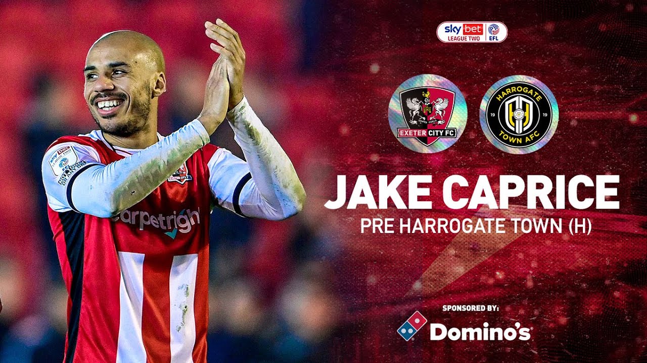 💬 Jake Caprice pre Harrogate Town (H) | Exeter City Football Club - YouTube