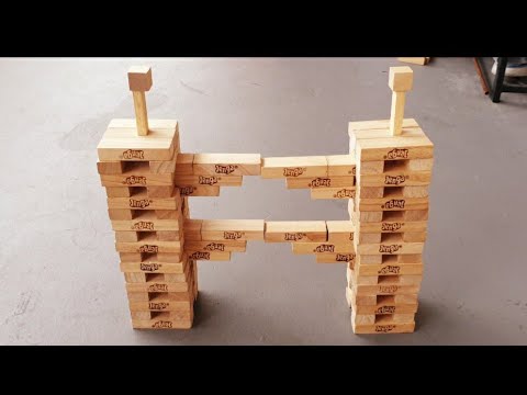 How to build the Tower Bridge | How to build a Tower Bridge with Jenga ...