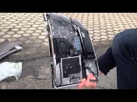 Mac Book crash test - YouTube