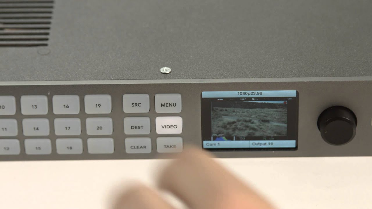 How to disable the take button on Blackmagic Smart videohub 20x20 or ...