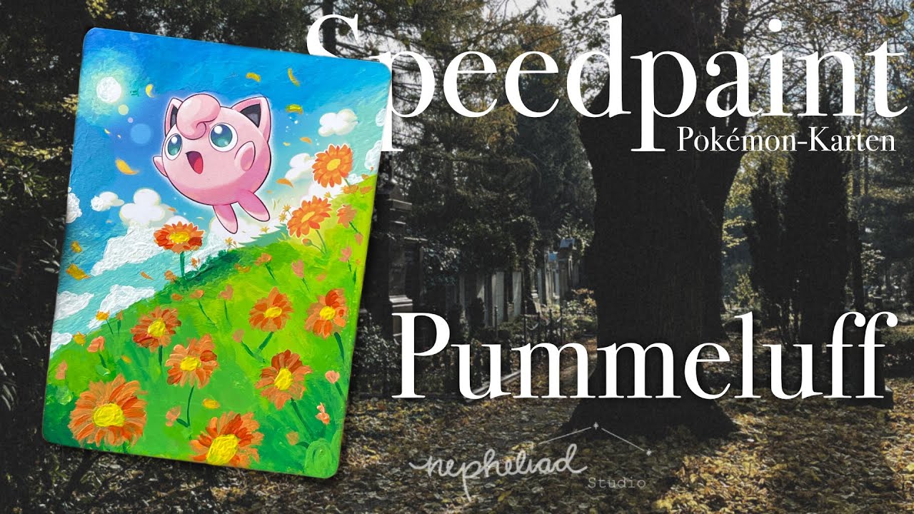 Pokémon altered Card Speedpaint / Pummeluff Jigglypuff - YouTube