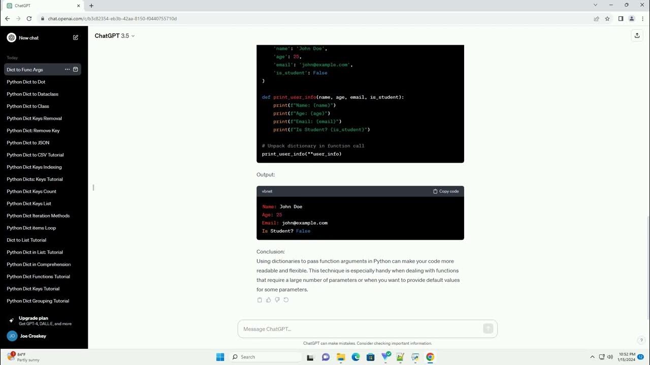 python dict to function arguments - YouTube