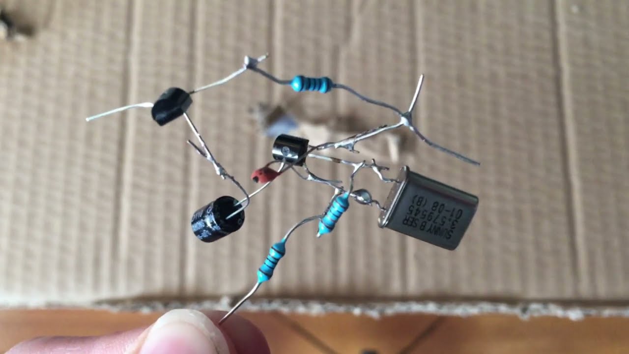 No Circuit Board Crystal AM Transmitter [2 pin Crystal AM Transmitter ...