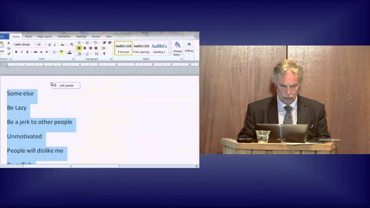 Workshop Part 4: Dr. Paul Gilbert - YouTube