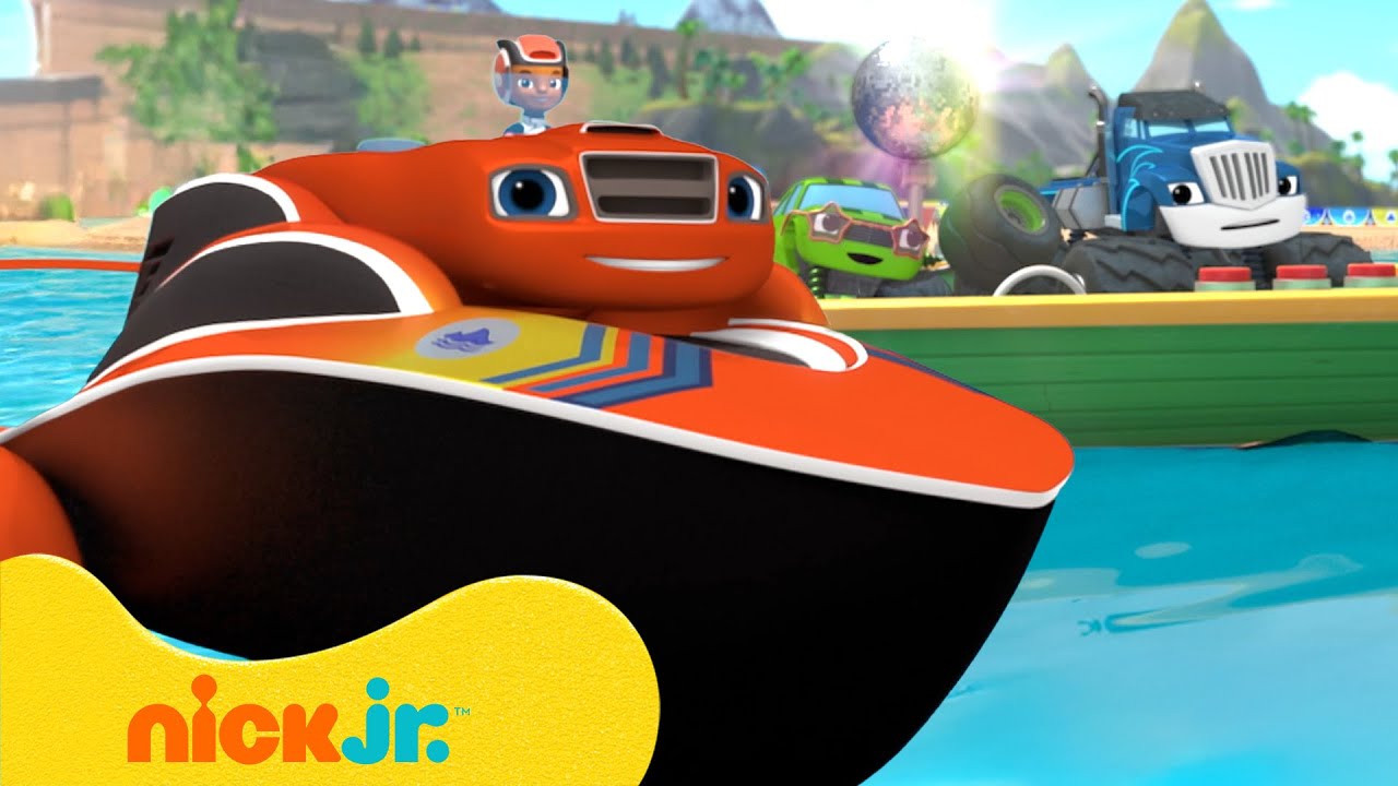 Speed Boat Blaze Saves the Day! 🛥️ Blaze and the Monster Machines Scene ...