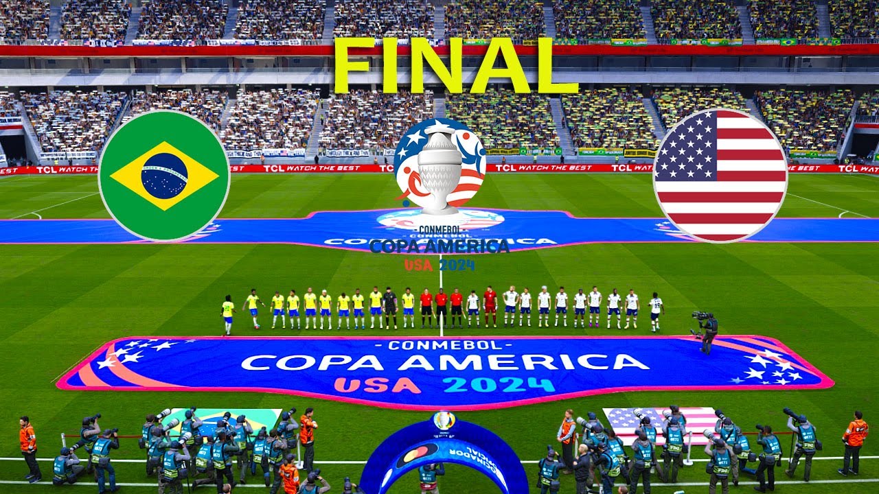BRAZIL vs UNITED STATES - Copa America 2024 Final | Full Match All ...