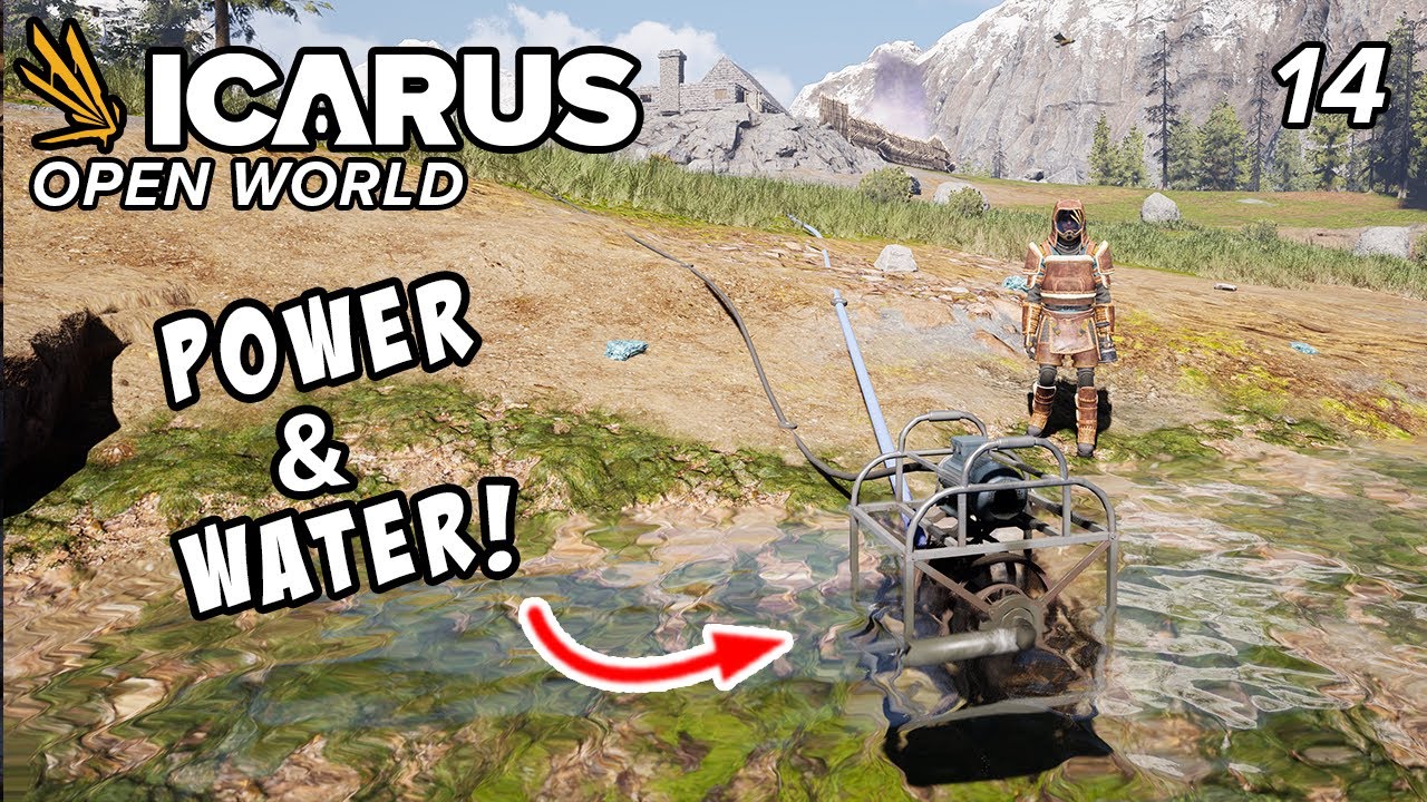 Setting up Electricity & Water, now we're civilized! Icarus Open World Mode - EP14 - YouTube