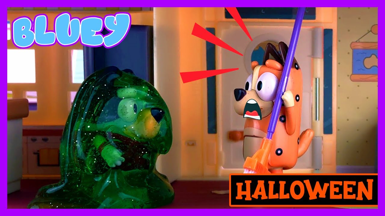 🎃Slime Monster Invasion ! Beware Bluey! 🎃 | HALLOWEEN SPECIAL | Pretend ...