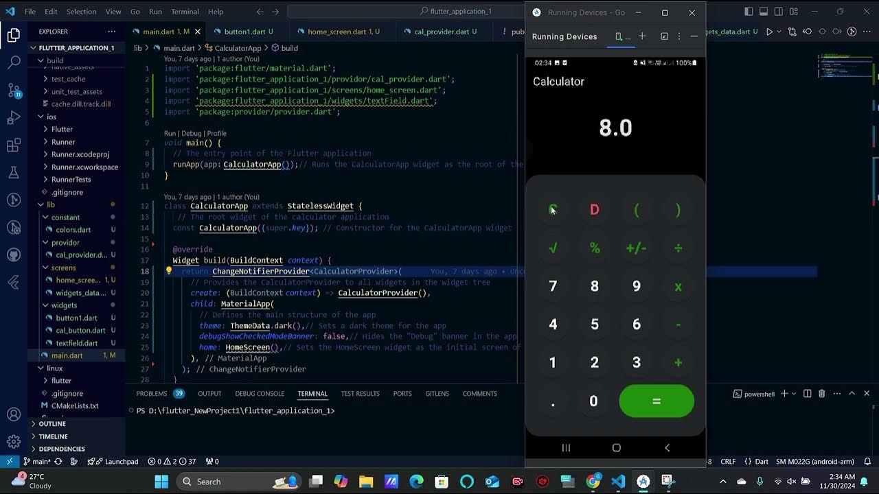 Calculator App android - YouTube