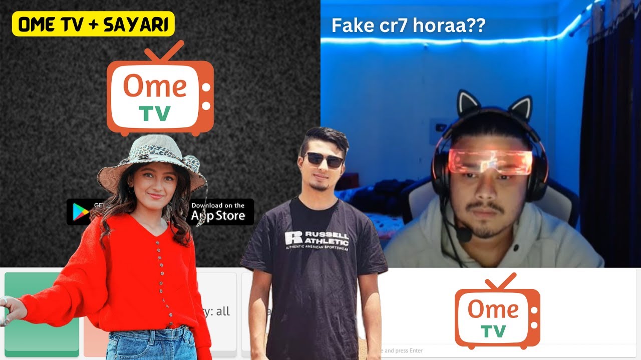 Ome TV Trolling Strangers 🔴 Live Stream | Fake @cr7horaaYT | FT. @Sayara_Karki_Official - YouTube