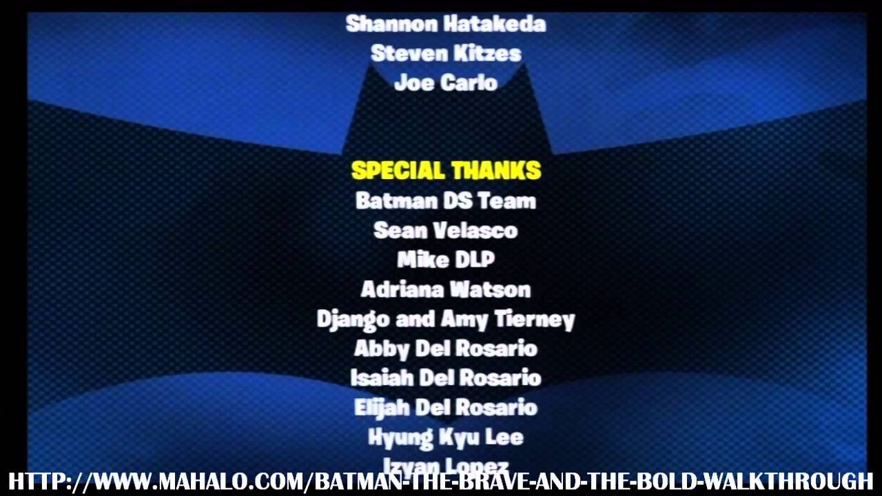 Batman: The Brave and the Bold Walkthrough - End Credits 1/2 - YouTube
