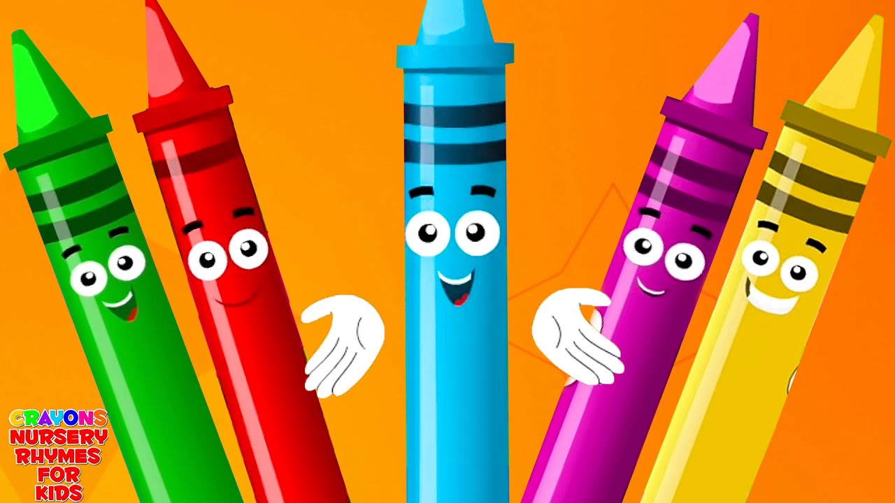 Counting Song - Five Little Crayons + More Nursery Rhymes for Toddler ...