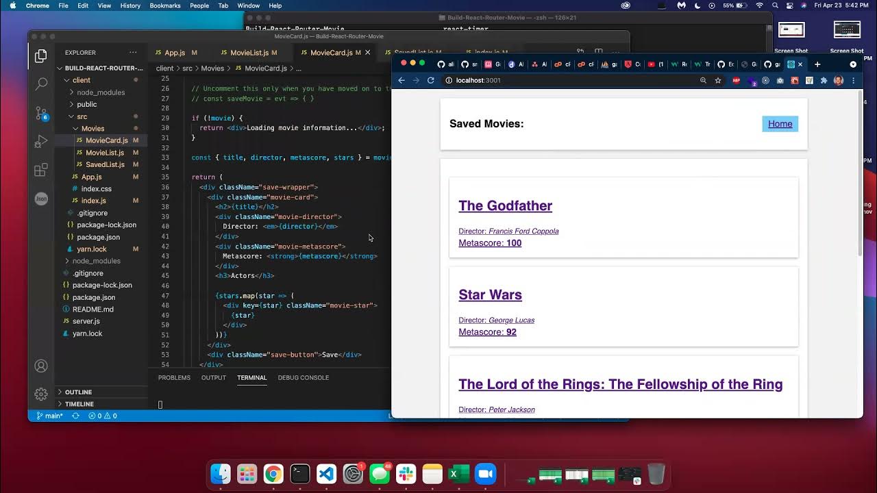 WEB01 - Intro To React - Review and Problem solving - YouTube