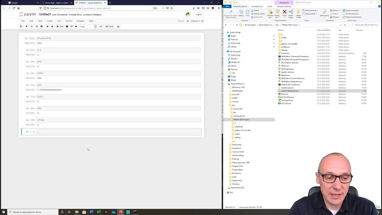 Kurs pythona odc 2: operacje arytmetyczne, typy zmiennych - YouTube