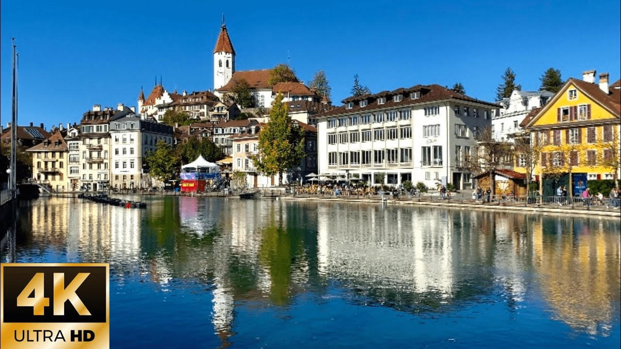 Relaxing Walk in THUN⎜4K ASMR - YouTube