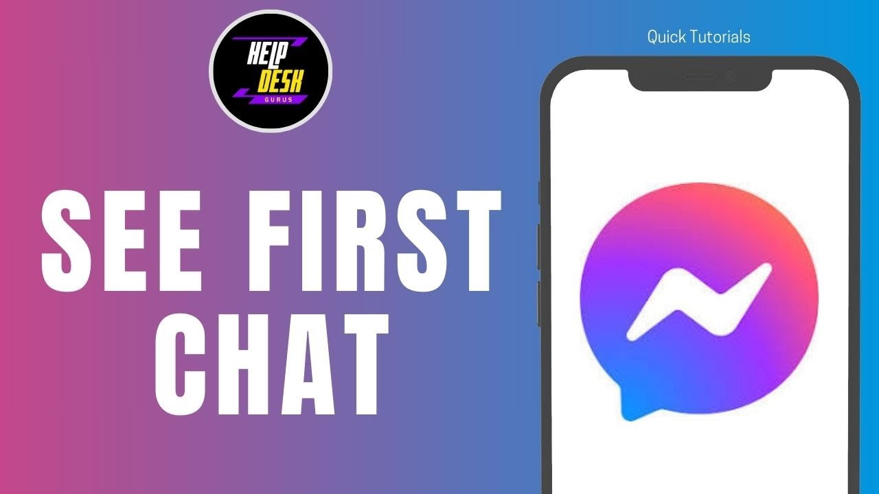 How to see first chat on Messenger - YouTube