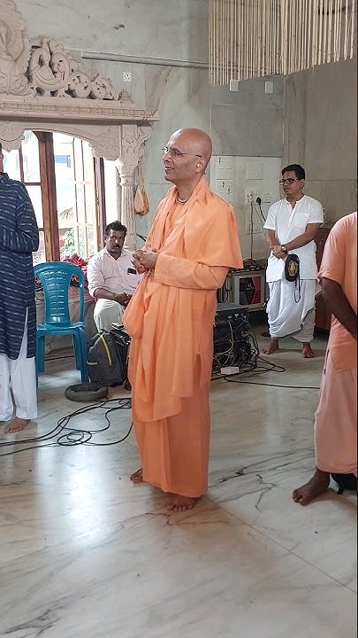His Holiness Bhakti Rasamrita Swami Maharaj at ISKCON Thiruvananthapuram - YouTube