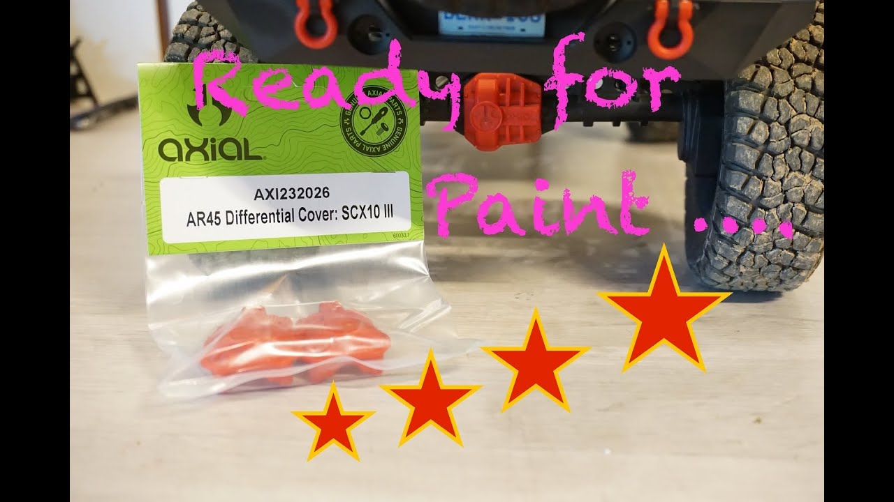 Axial SCX10 III - change to Custom painted Diff Cover - YouTube