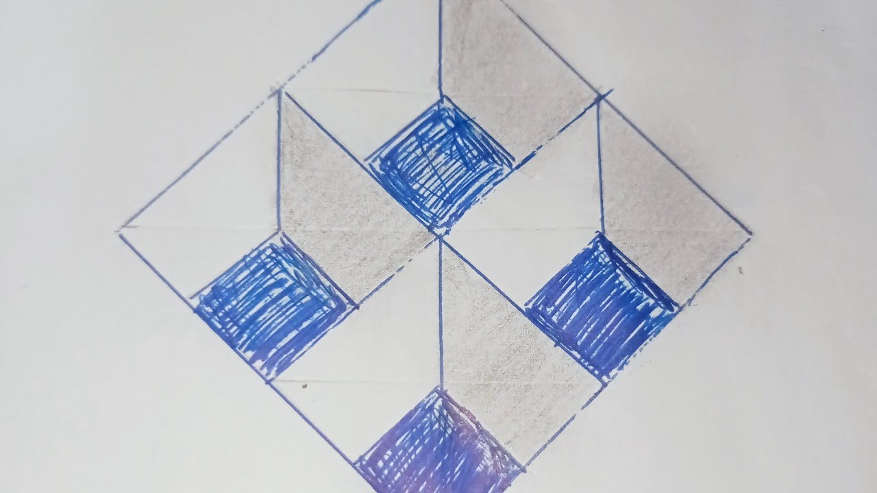 How To draw 3d holes in paper with a pencil & pen - YouTube