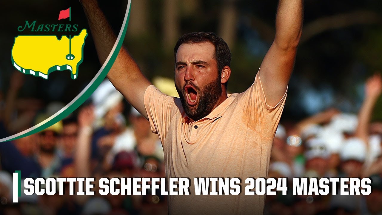 Scottie Scheffler taps in par putt to win 2024 Masters 🏆 - YouTube