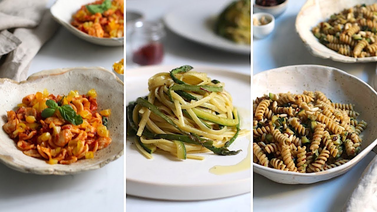 3 IDEE PER LA PASTA » Veloci, sane e leggere - YouTube