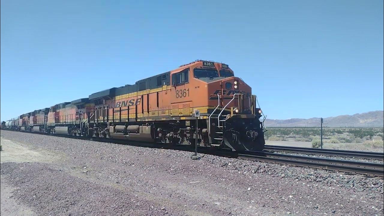 EB BNSF Manifest Train In Daggett Ca! #bigbossrailfanner - YouTube