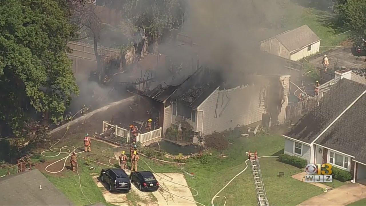 Officials Battle 2-Alarm House Fire In Rosedale - YouTube