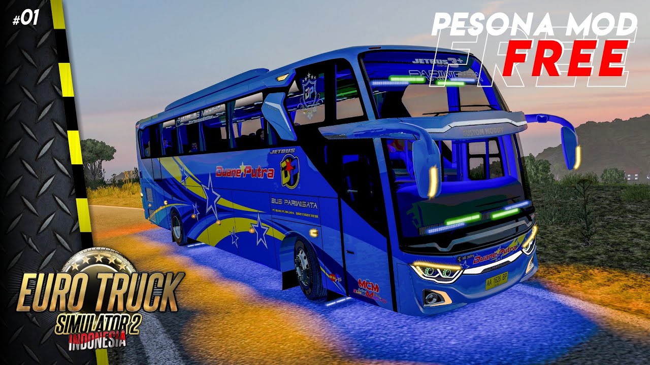 Euro Truck Simulator 2 Mod Indonesia - Menerjang Hujan Badai Dengan Bus ...