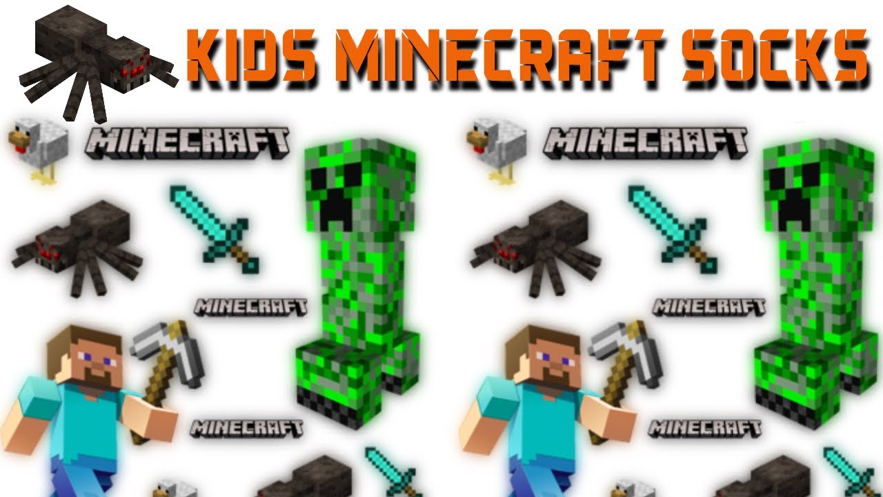 Mr Socks - Kids Minecraft Sublimation Socks Tutorial - YouTube
