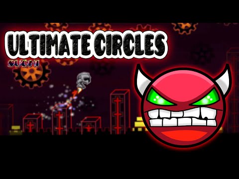 Circles Rainbow! Geometry Dash - Ultimate Circles (Very easy demon) [All coins] - By Suomi - YouTube