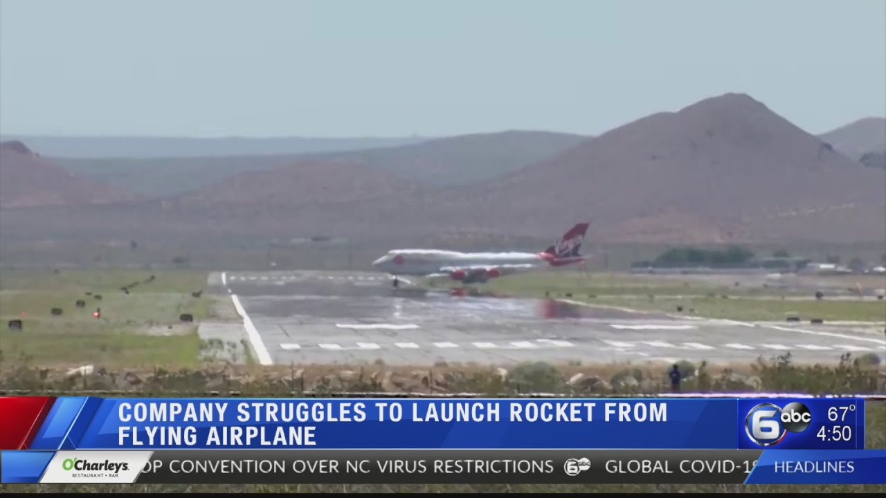 Branson's Virgin Orbit fails on first rocket launch attempt - YouTube