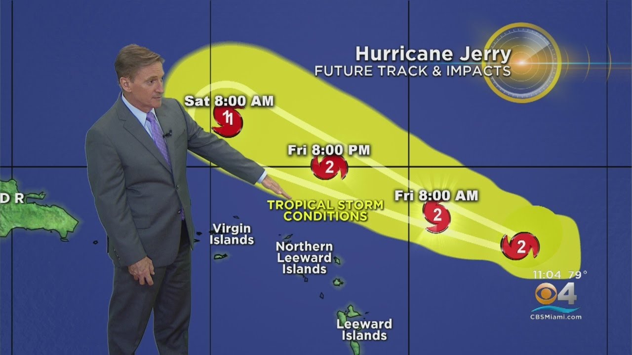 Tracking Hurricane Jerry - YouTube