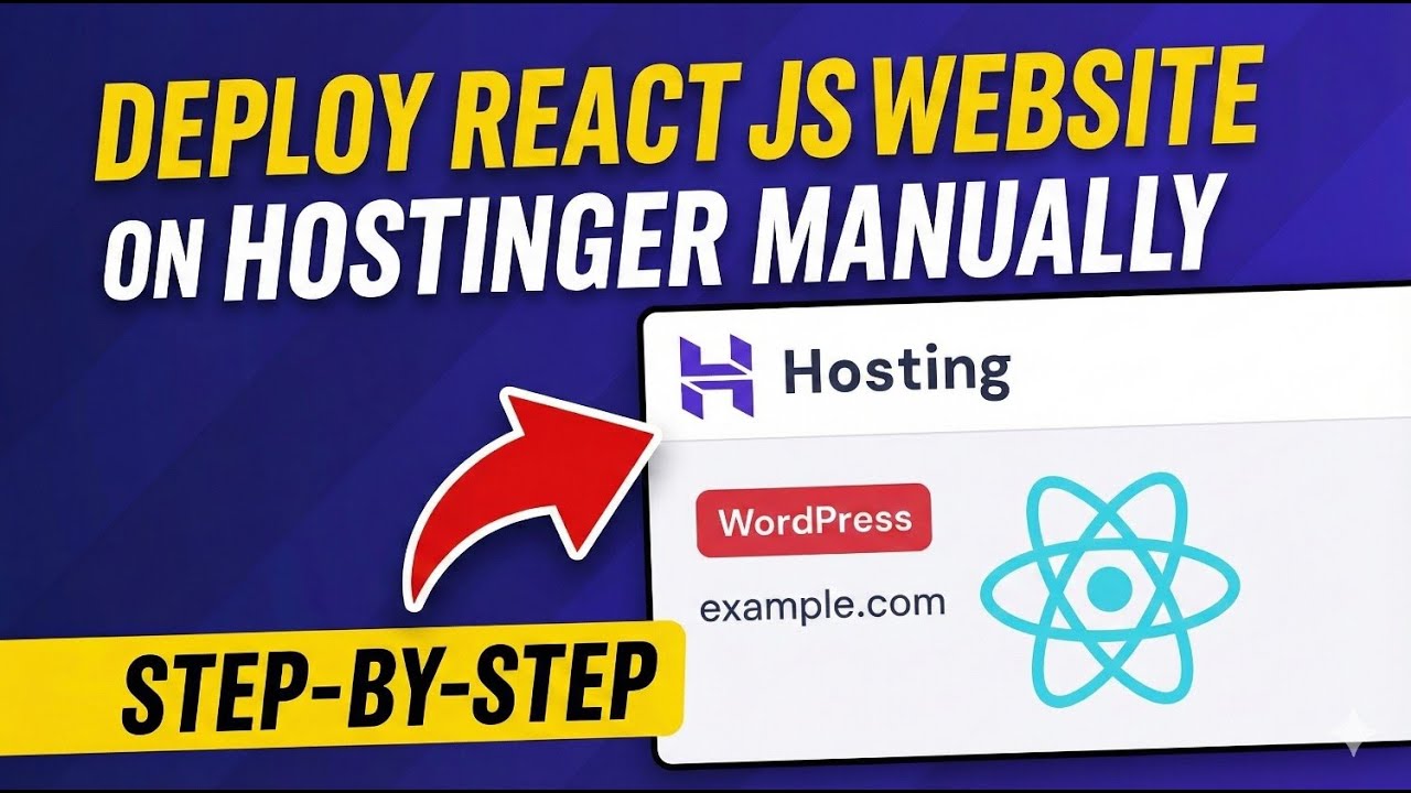 How to Deploy React JS Website on Hostinger Manually | Deploy React Build on Hostinger Step-by ...