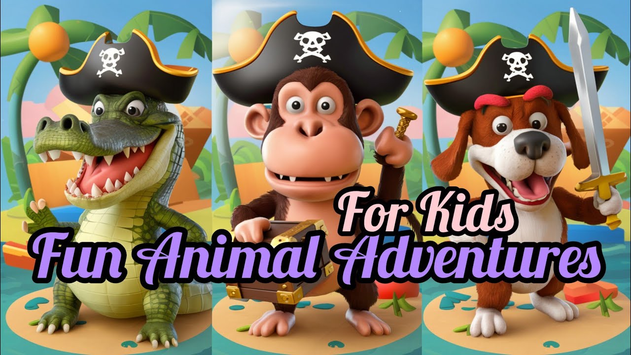 Fun Animal Adventures for Kids | Animated Animal Stories | #NanaBooBooo ...